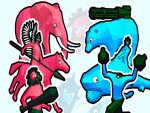 Humaliens Battle 🕹️ En línea Juego | CoolJuegos.com